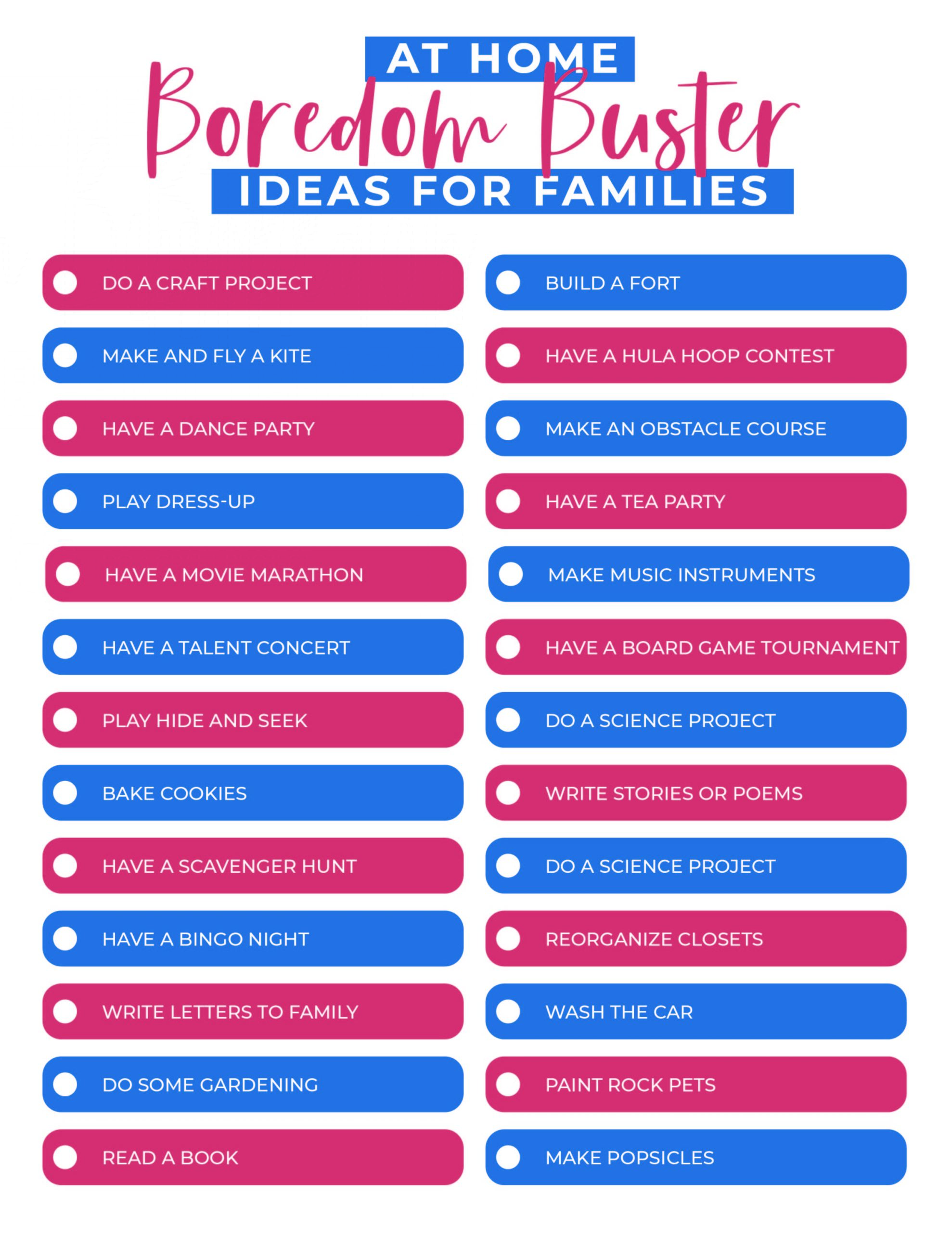 Boredom Buster Ideas for Families - Norfolk Family Life