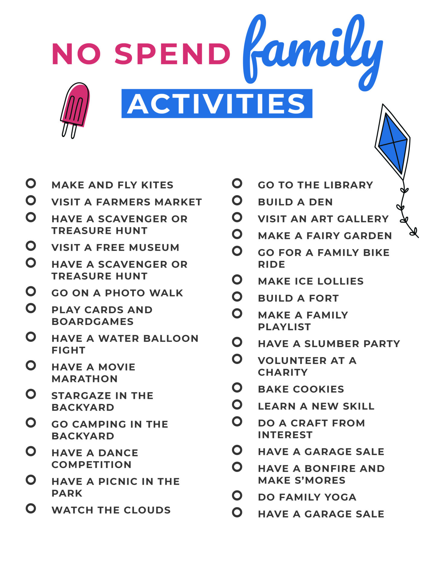 No Spend Family Activities - Norfolk Family Life